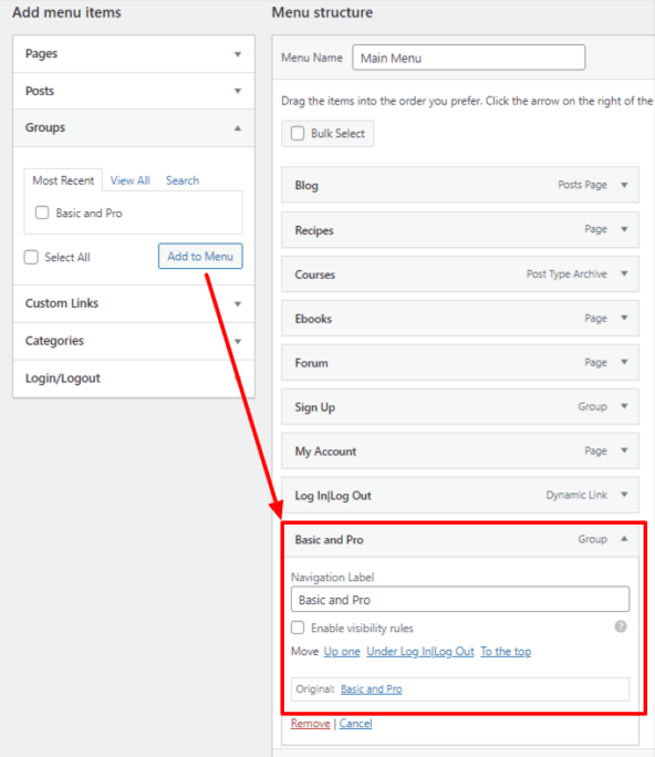 Lesson 8: How to Add a Sign-Up and Log-In Link to Your Menu | MemberPress