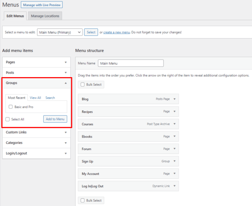 Lesson 8: How to Add a Sign-Up and Log-In Link to Your Menu | MemberPress