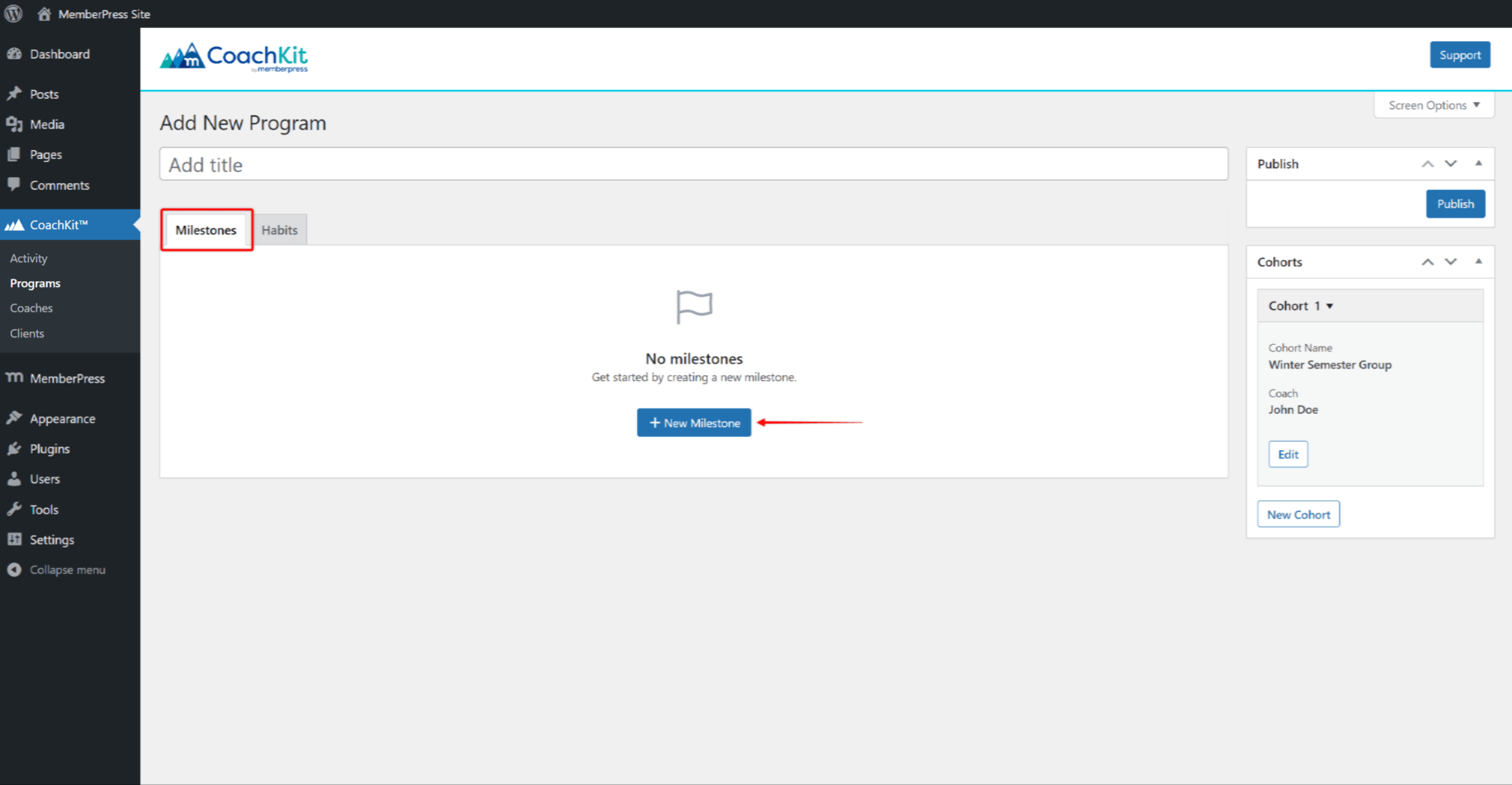 Creating Programs With MemberPress CoachKit™