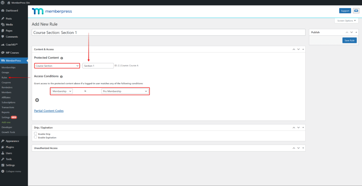 Protect MemberPress Courses