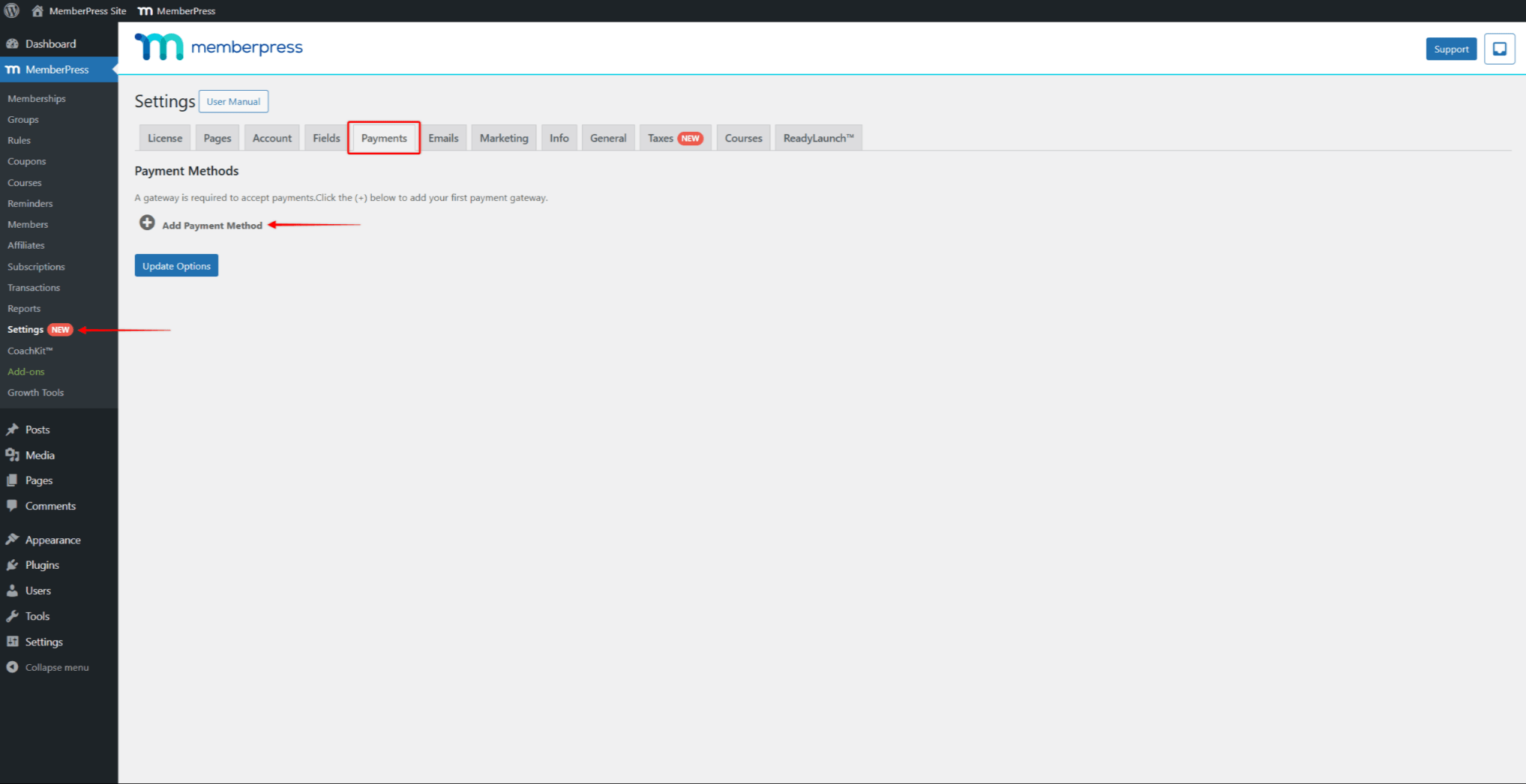 MemberPress Payments