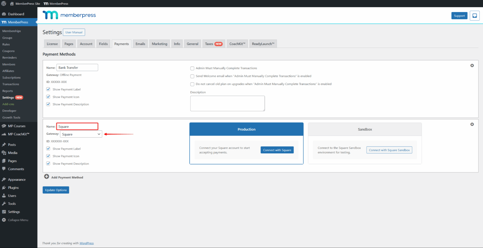 How To Connect Square To MemberPress