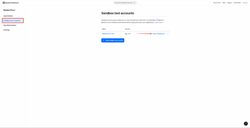 Connect and Test Square Sandbox With MemberPress | MemberPress