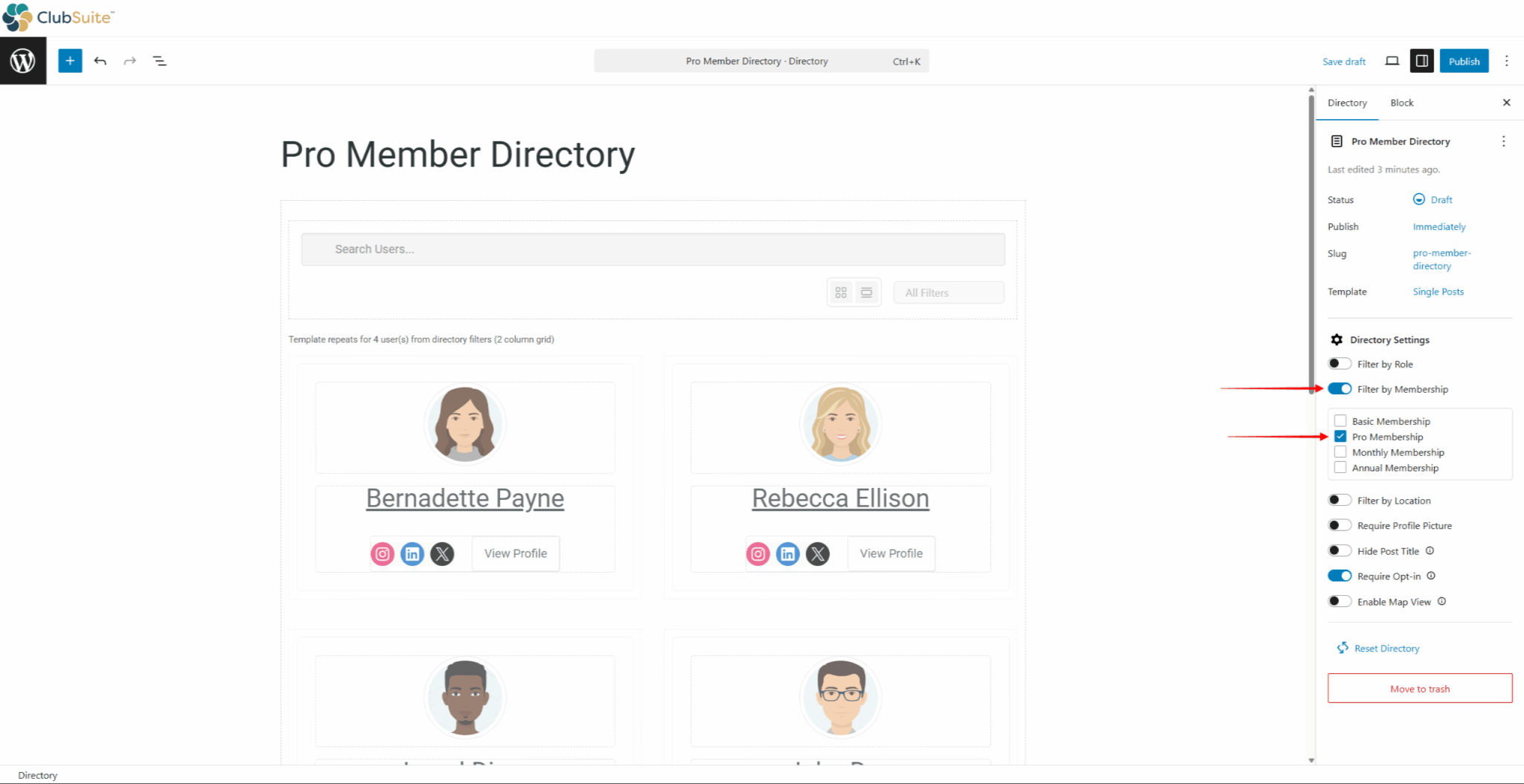 Creating Member Directories With MemberPress | MemberPress