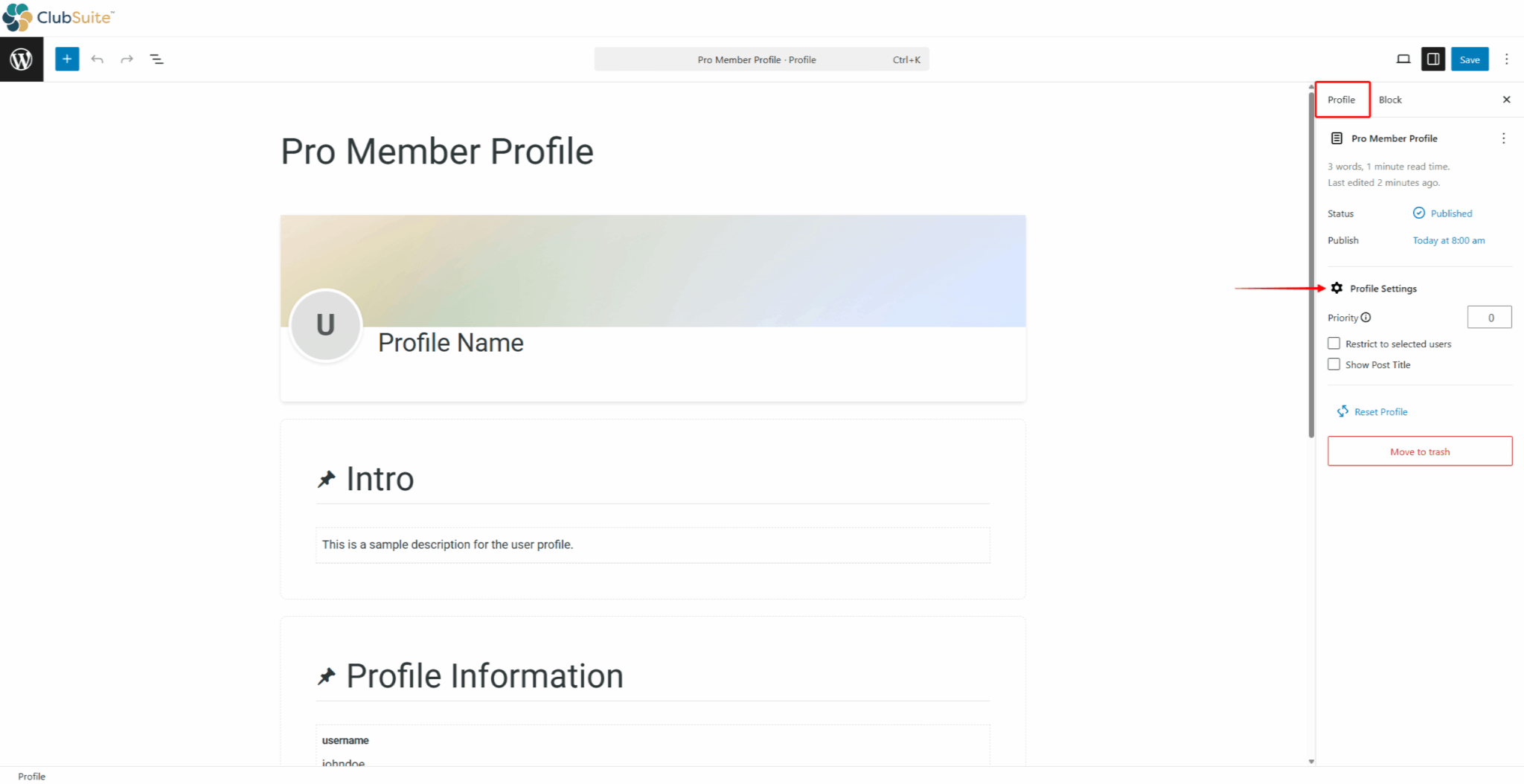 Creating Member Profiles With MemberPress | MemberPress