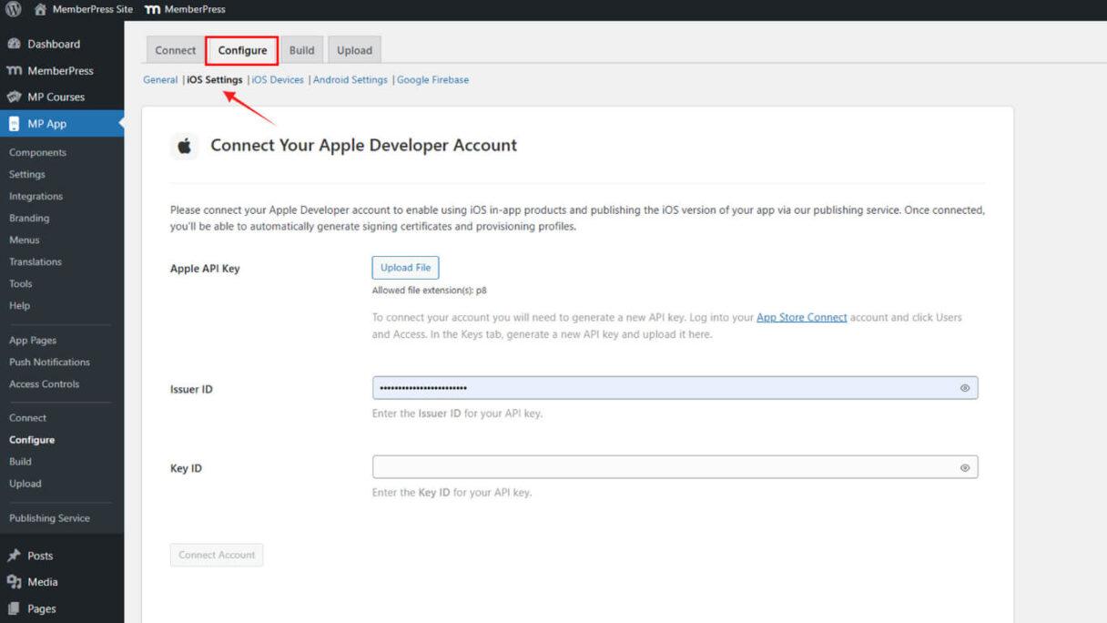 Configuration de la bannière intelligente dans MemberPress AppKit