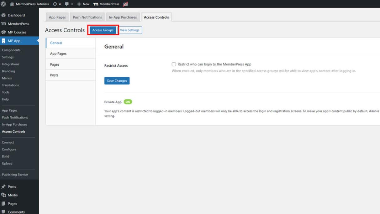 Managing Access Controls in MemberPress AppKit